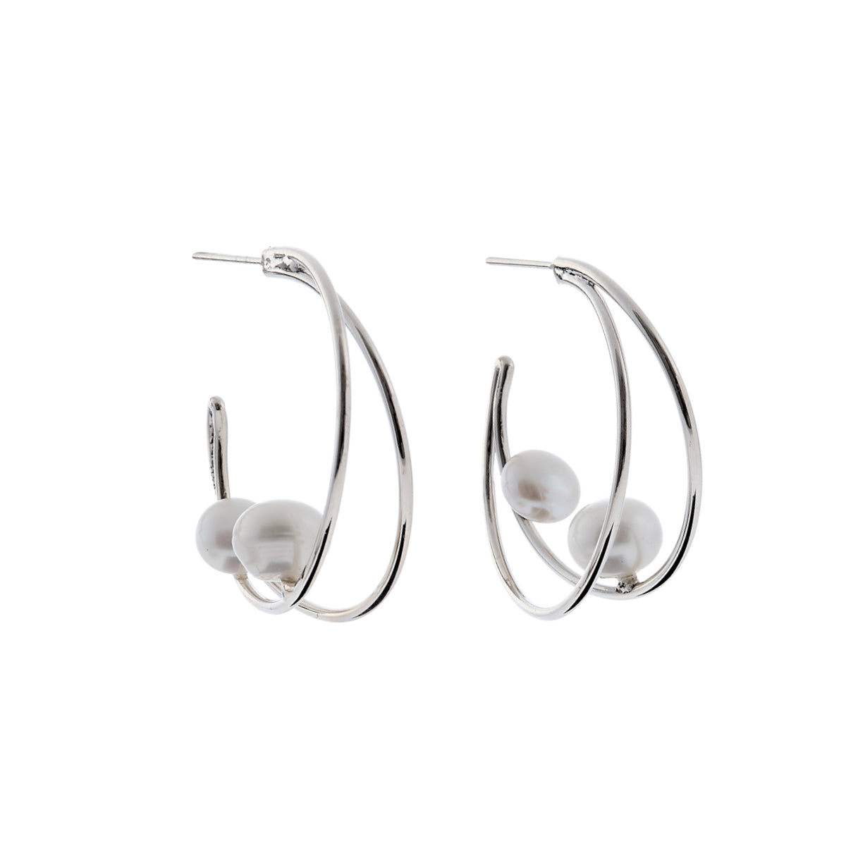 Silver Hoops - PPA820 – Ironclay